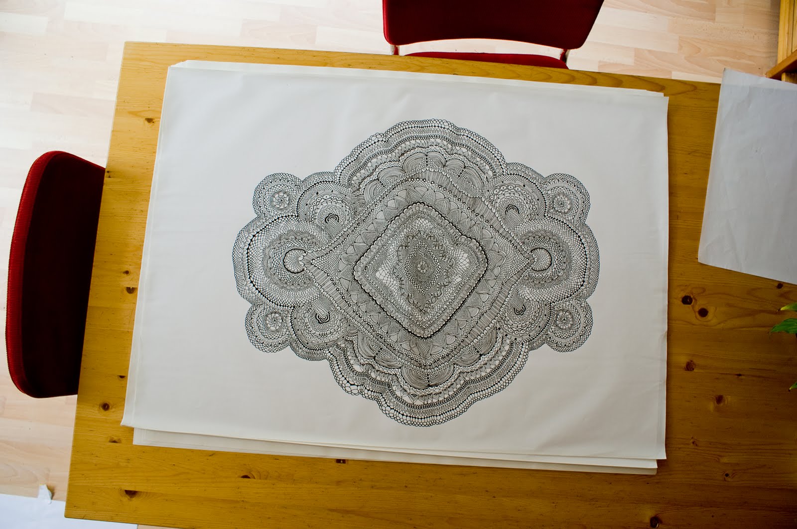 Hansje - Sketches: Lace Doodle - Table Sheet