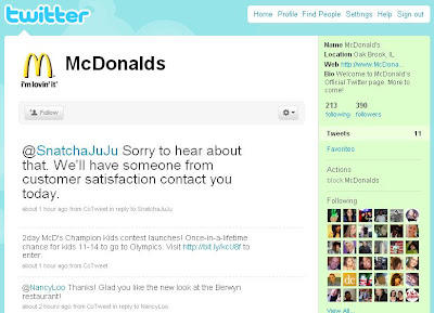 McChronicles: Follow McDonald's on Twitter