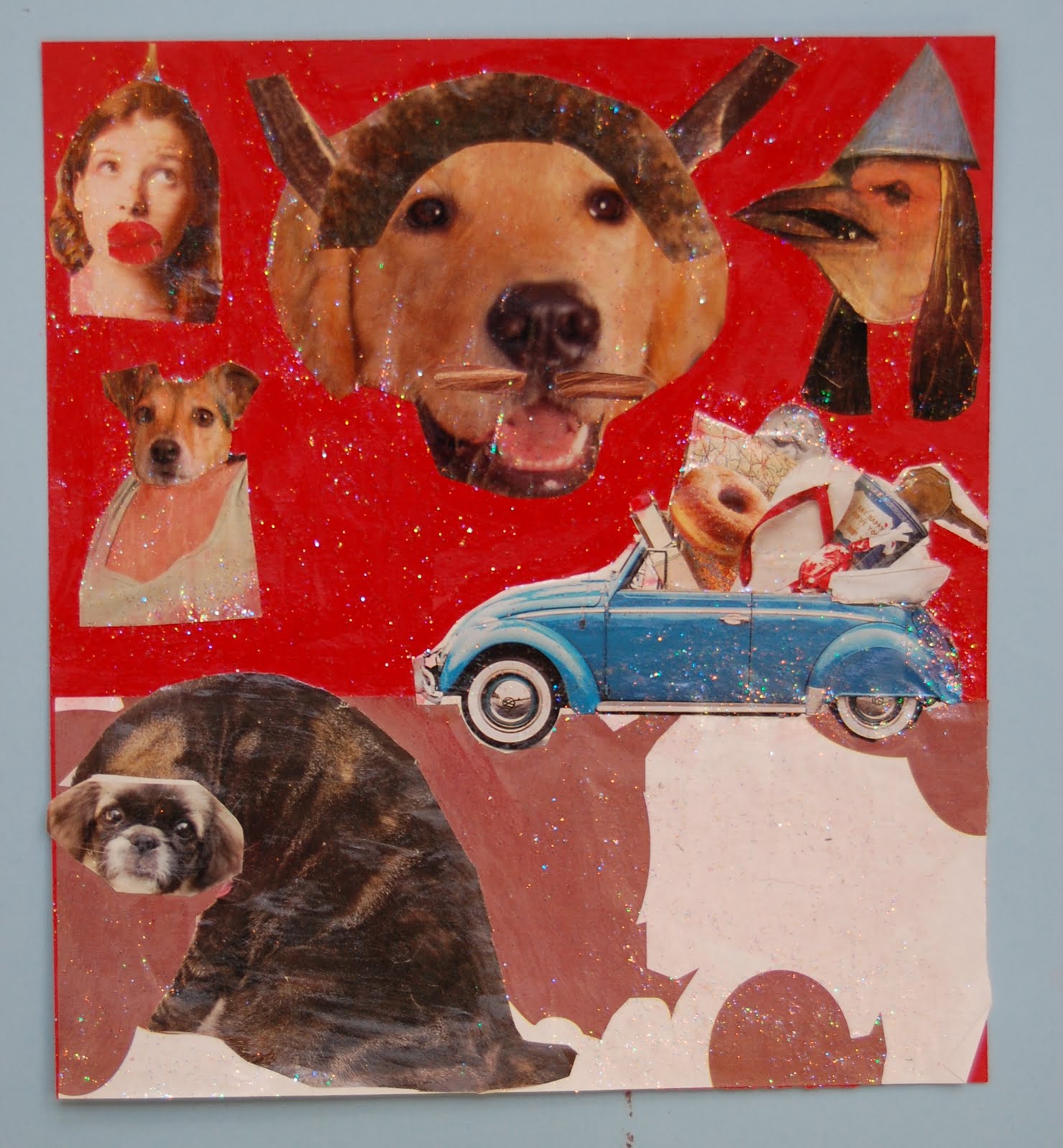 super happy art class: surrealist collage