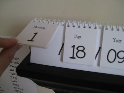 Ginger snap shots: Flip Calendar