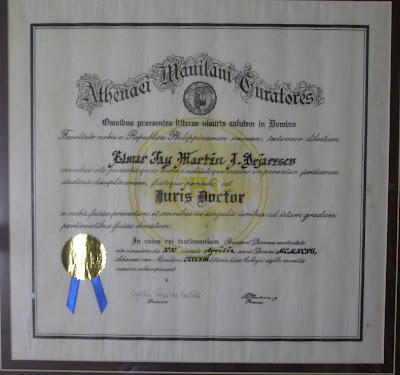 Breathing Space: My Ateneo diploma