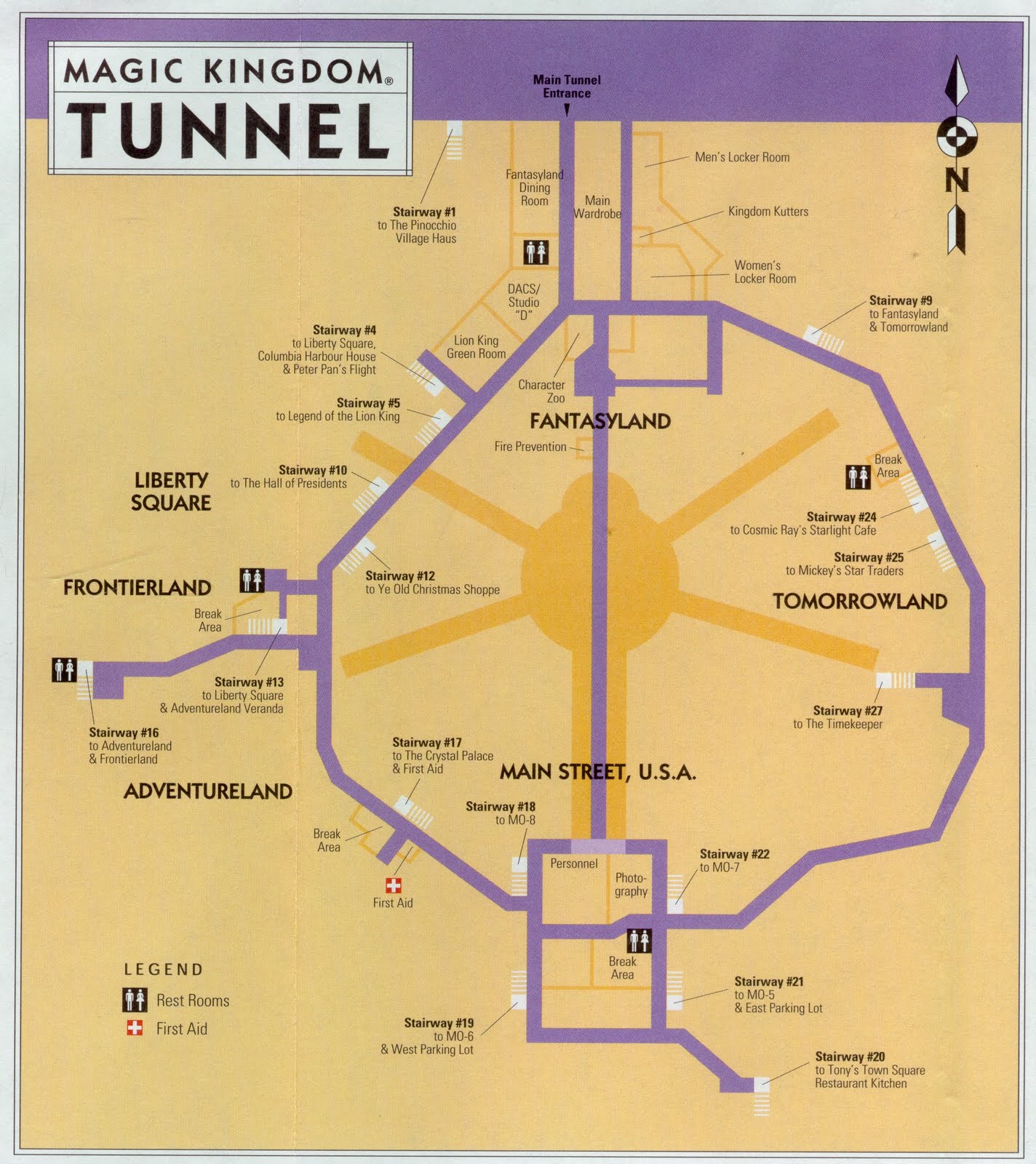 The Mouse Connection: Fun Facts: Magic Kingdom's Tunnel System