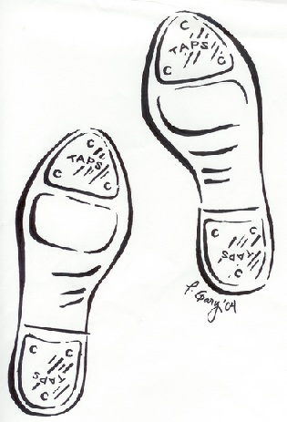 Sketches Of Tap Shoes Coloring Pages