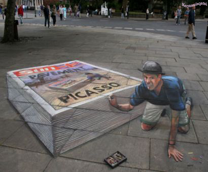 Arte com Juliana: ARTE DE RUA- pinturas efeito 3D no chão do centro das ...