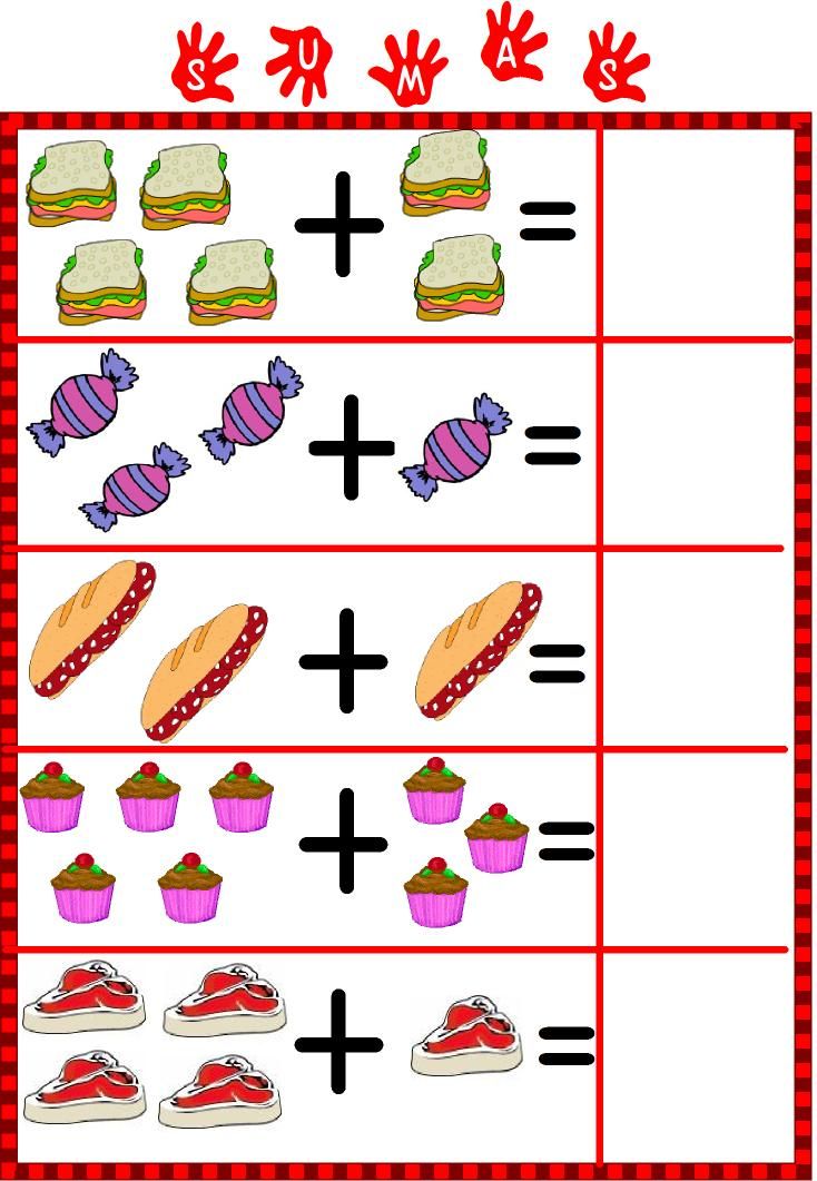 EDUCAR: MATEMATICA, ADIÇÃO COM FIGURAS