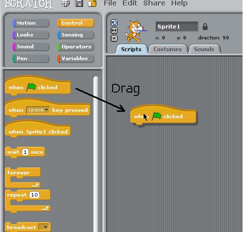Masih Belajar: Aplikasi programmer untuk anak "scratch"