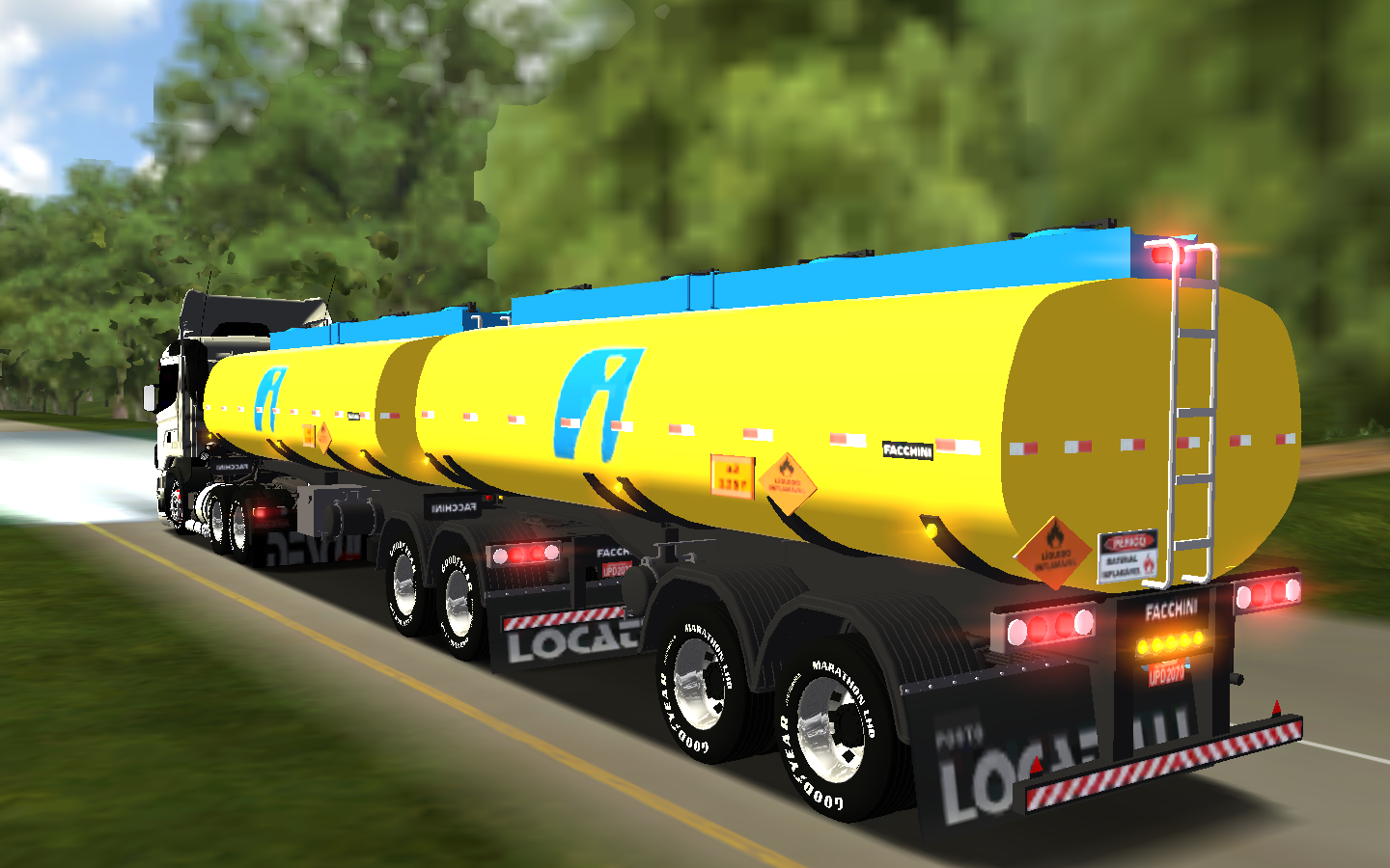 Caminhoes ALH: Bitrem Tanque Facchini