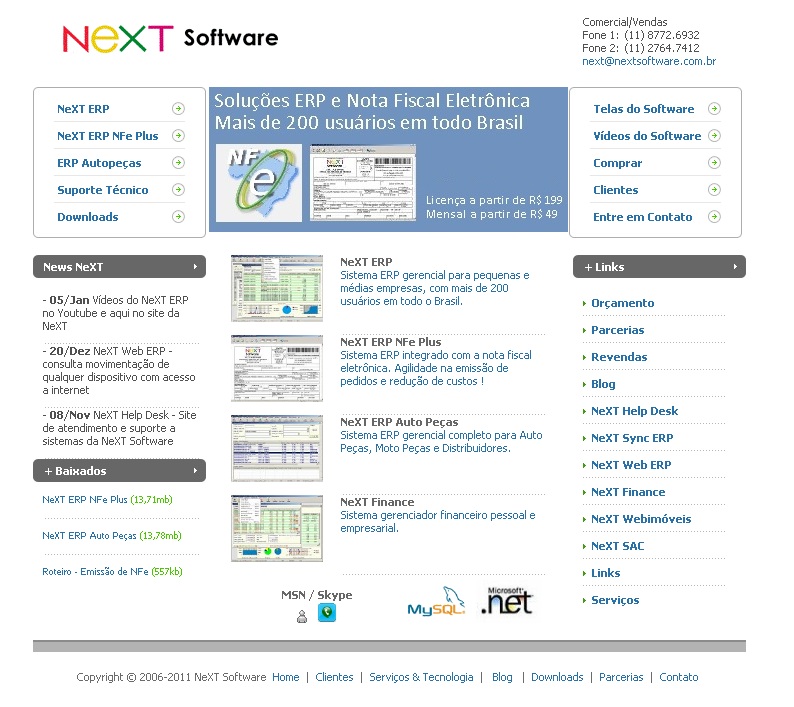 NeXT Software - Sistemas ERP e Nota Fiscal Eletrônica (NF-e / NFS-e ...