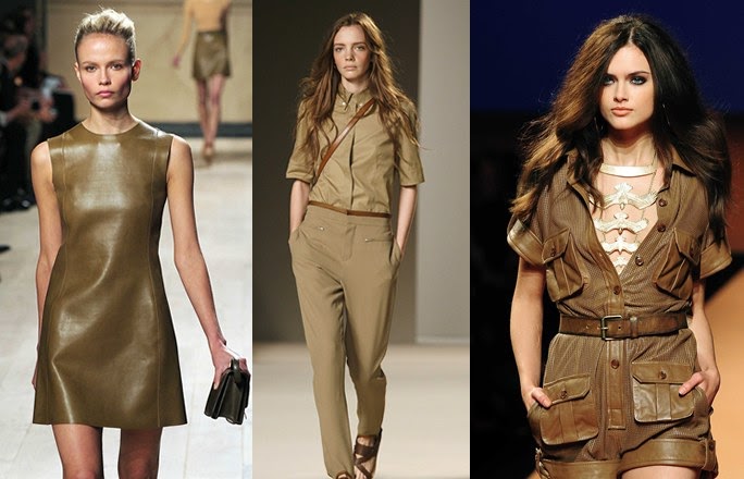SE LA MÁS BELLA: El color caqui está de moda