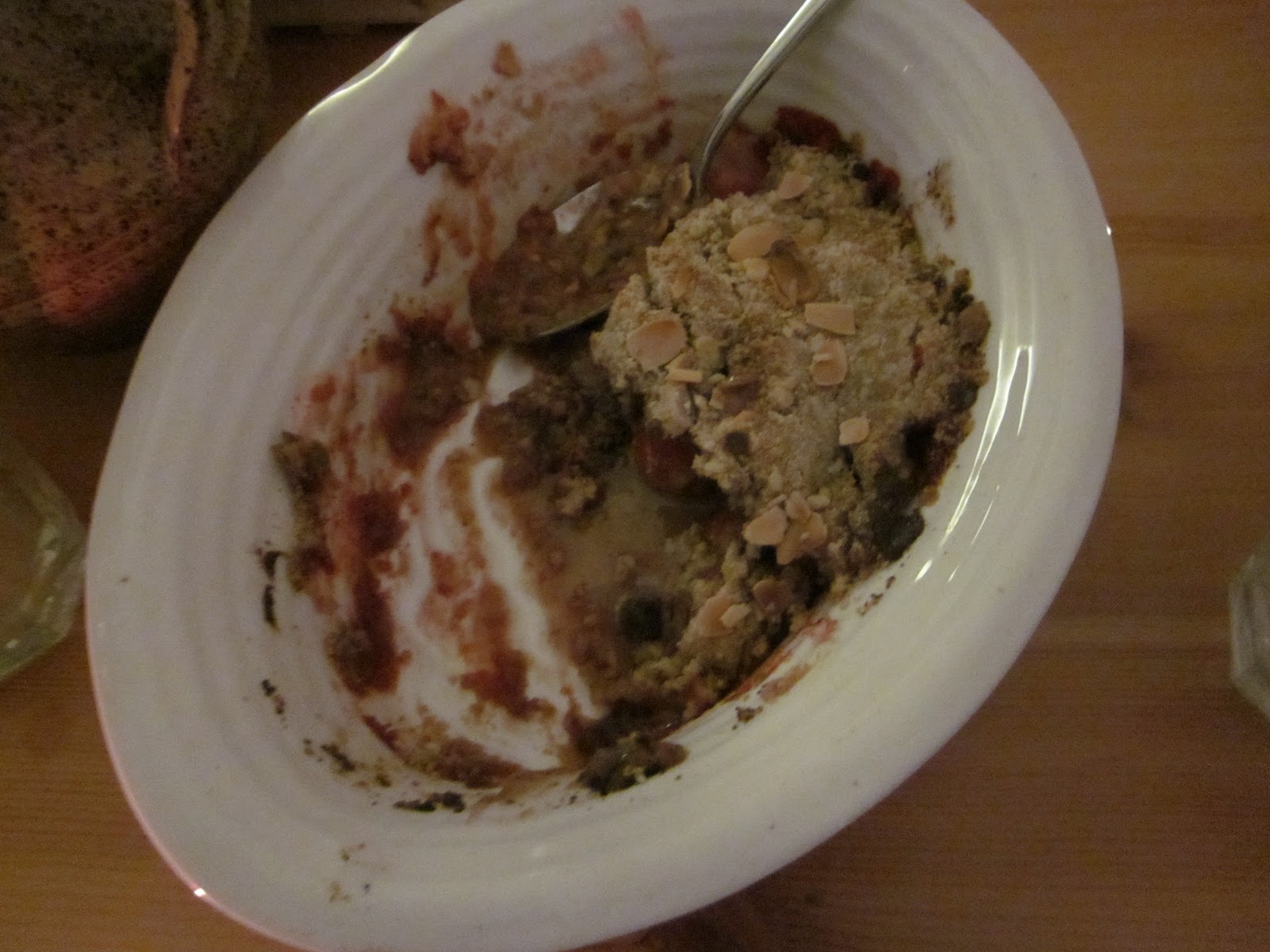 Nigella's Strawberry crumble | Blue Sky and Bunting