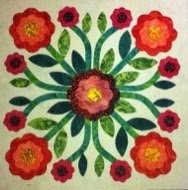 Bright Hopes Quilting: Rose of Sharon Block of the Month