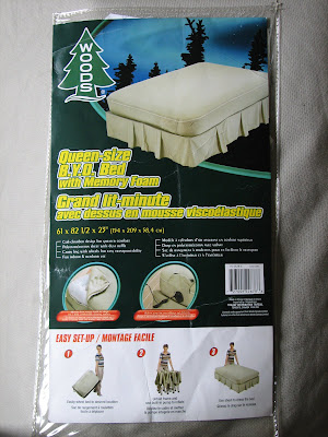 Woods B.Y.O. Air Bed: 300$ Northpole/Woods mattress full of holes