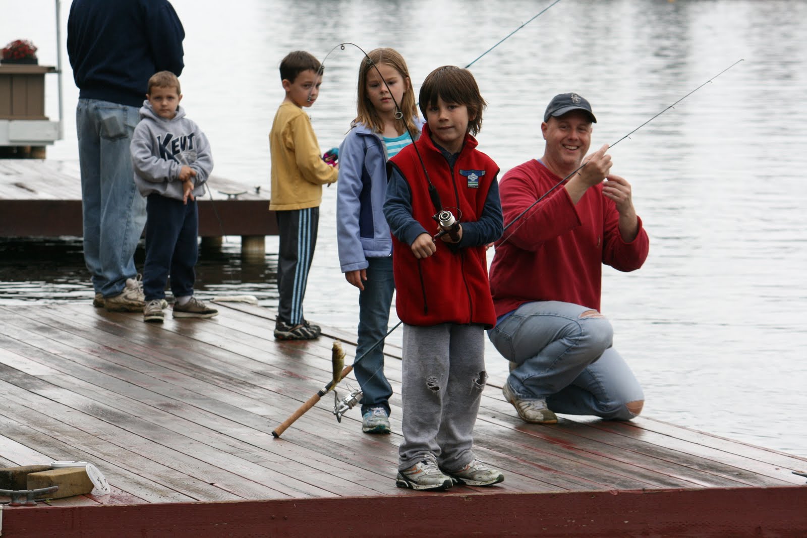 Cub Scouts: Den 1/Pack 461: Fishing on Lake Tapps