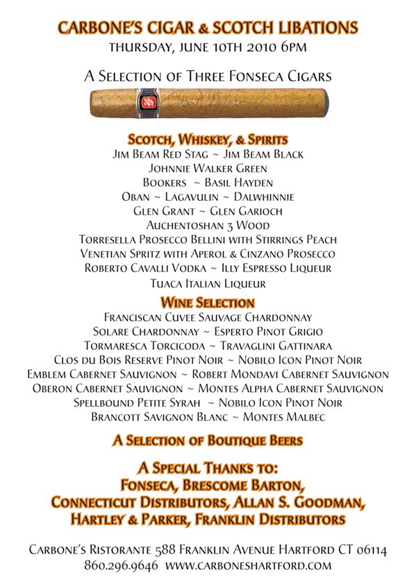 Carbone's Ristorante: You're invited...