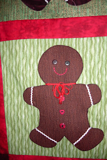 Living4Quilting (and Tatting and Knitting Too! ): Gingerbread Man Quilt