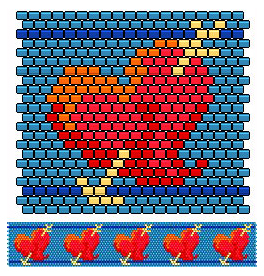 AroundTheBeadingTable.com Blog: Free Beaded Heart Patterns