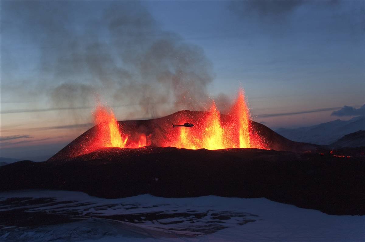 Daily Fun: Volcanic eruption in Iceland