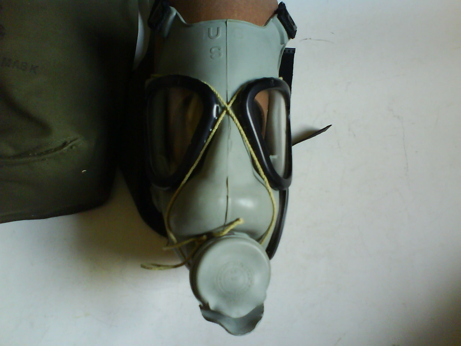 Wedding pic, in Izu Island, the habitants use gas masks because there ...