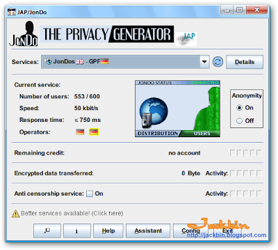 匿名網路系統 - (2) JAP (JonDo Anonymous Proxy) ~ Jackbin 的懶人筆記