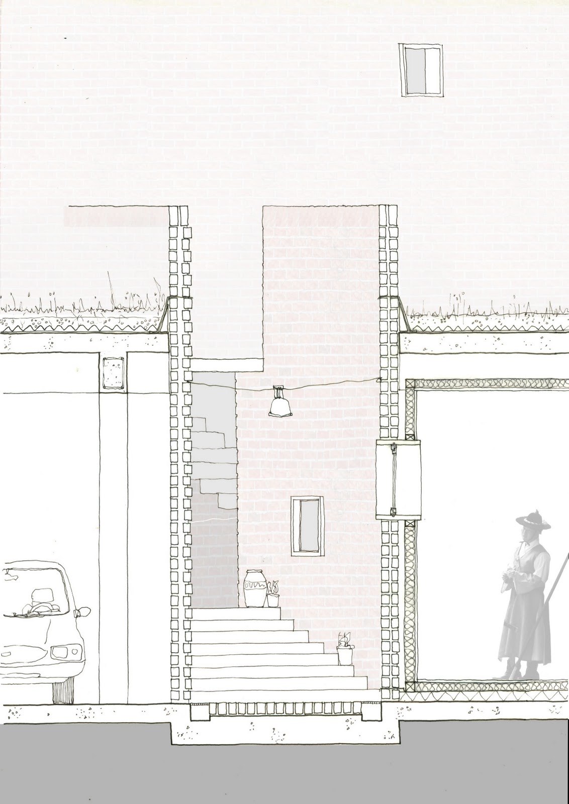 PURIFYING explorations: Short Section Through Alleyway_2 골목을 통해 짧은 섹션