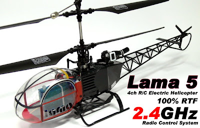 RC ECHO: RC Model LAMA 5 4ch 2.4GHz System Electric Helicopter