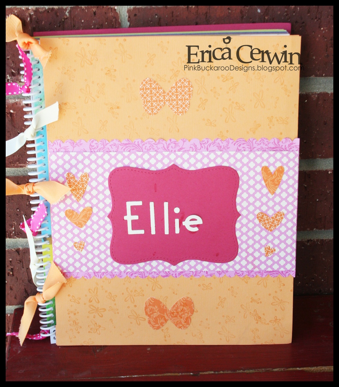 The Pink Elephant: Spiral Notebook/Calendar Cover Tutorial