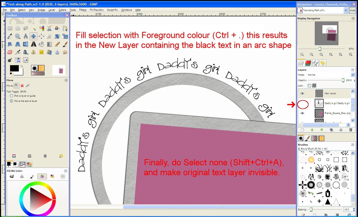 Gimp Tut Text Along Path