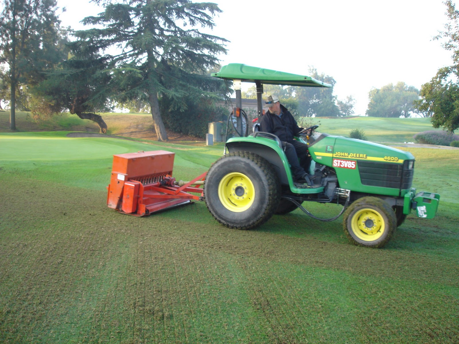 Stockton Golf & CC Turf Page: Overseeding Methods