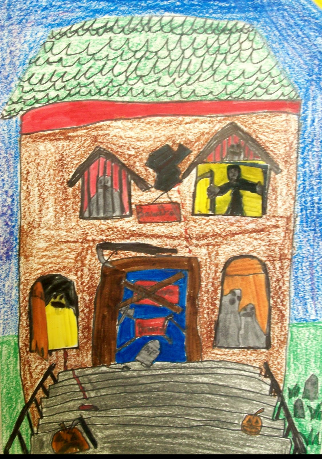 Nichols Art 2010-2011: Mrs Childers 5th Grade Haunted Houses