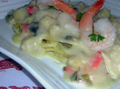 Dans la cuisine de Blanc-manger: Sauce aux fruits de mer