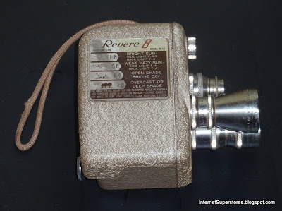 Internet Superstores: VINTAGE REVERE 8 Model B-63 MOVIE CAMERA WITH 3 ...