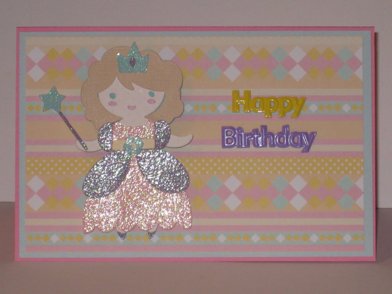 My Paper Productions: Princess Birthday Card