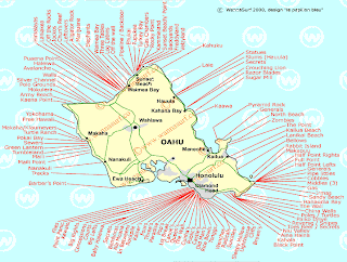 A hui hou!: Best map of Oahu beaches, ever