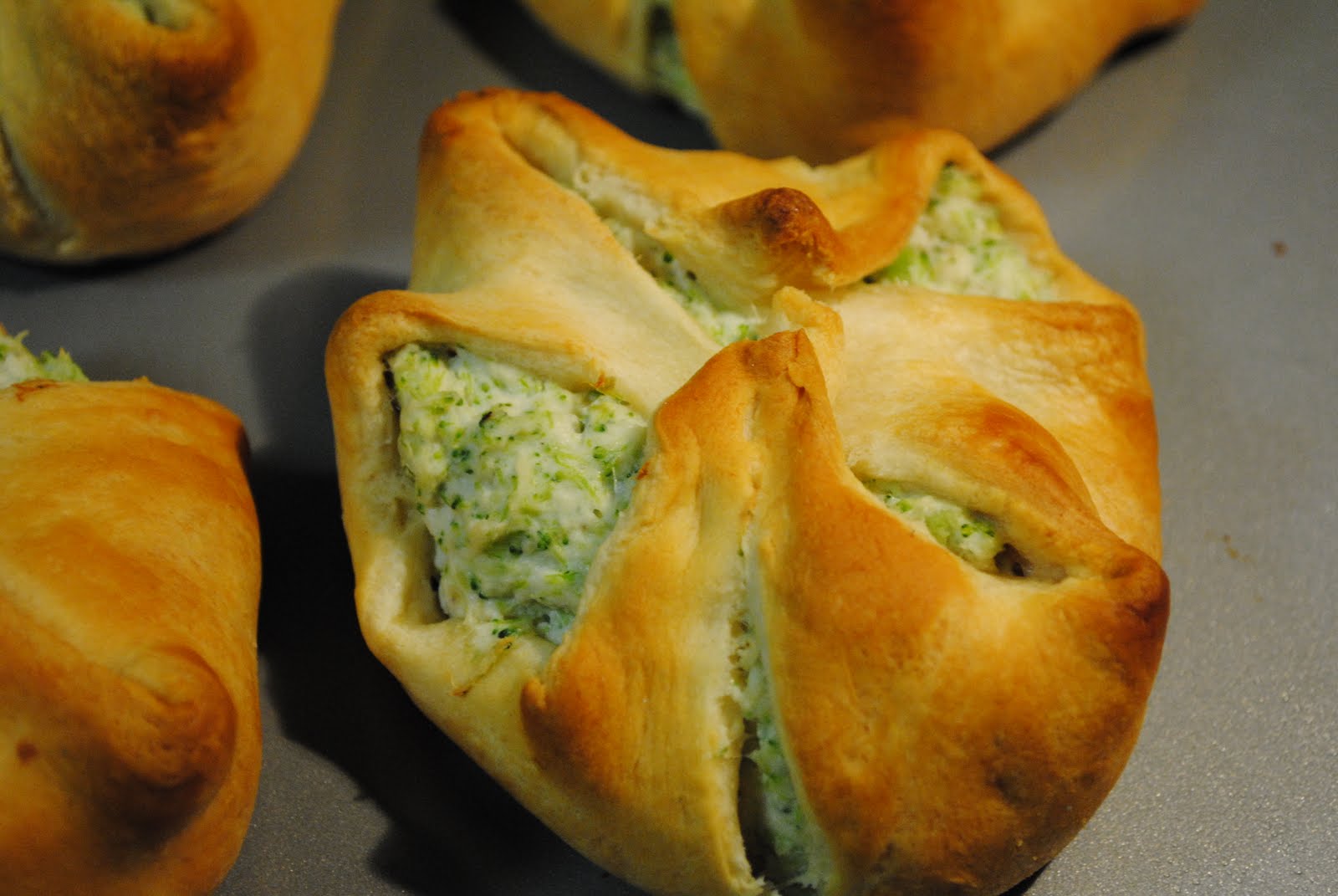 Cooking with Cuties: Chicken and Broccoli in a Crescent Roll