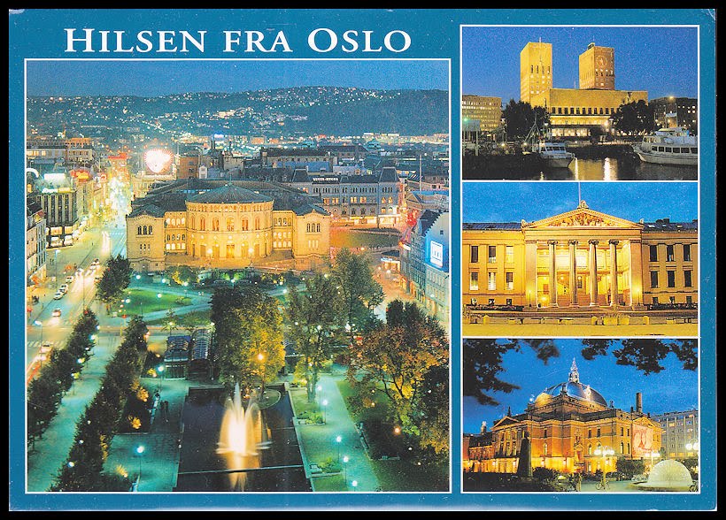 Sent & Received: NORWAY – Postcard from Oslo, Norway to Braga, Portugal