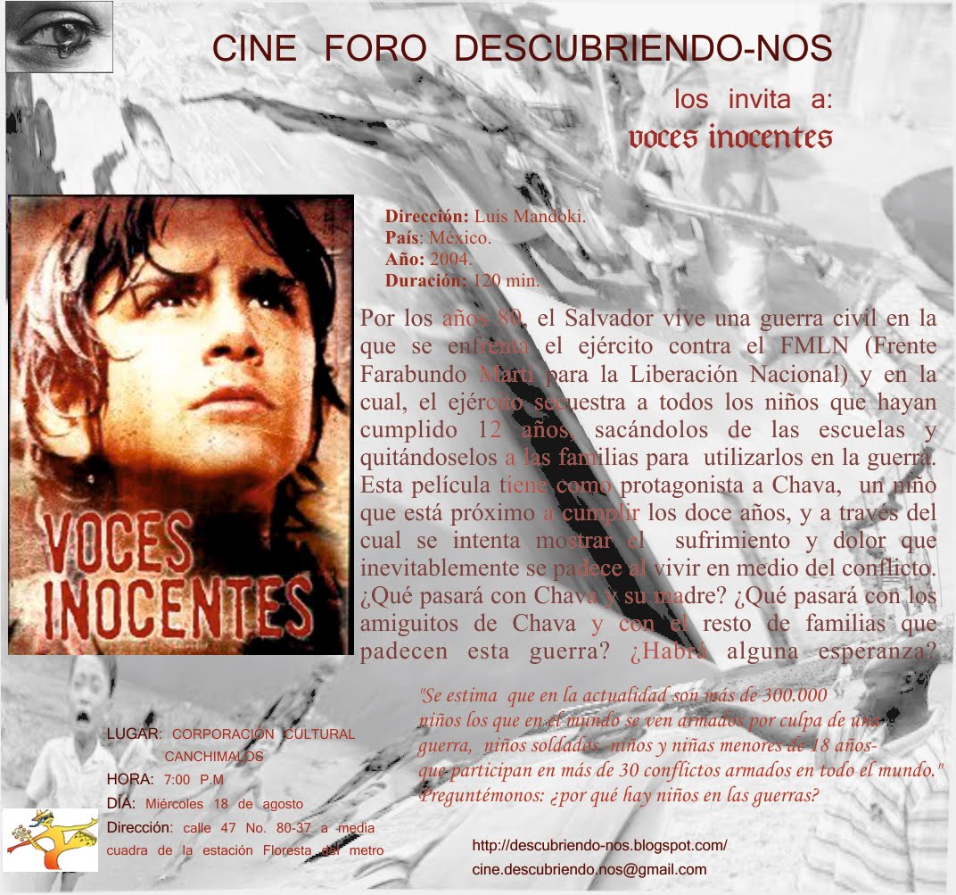 CINE FORO DESCUBRIENDO-NOS: Voces inocentes