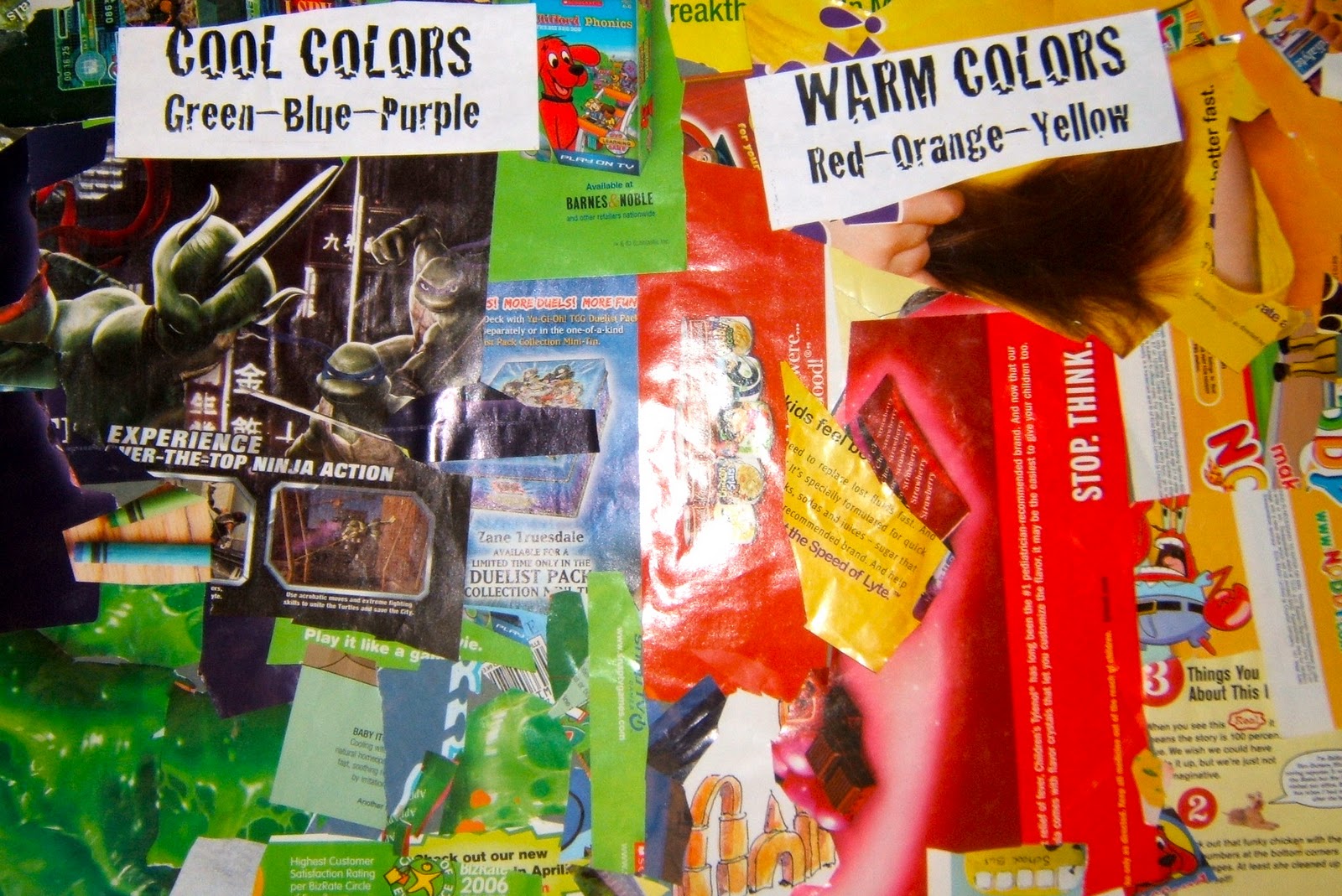 RIVERSIDE ELEMENTARY ART: Magazine Color Collage