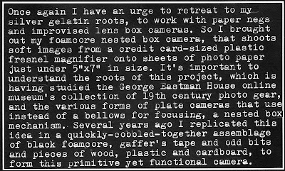 Joe Van Cleave's Blog: The Paper Negative Process, Step-By-Step