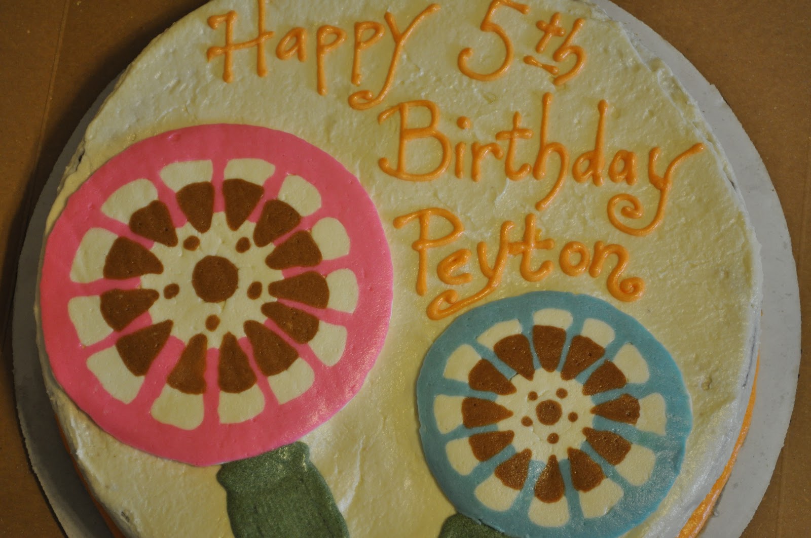 Cakes, Kids, Etc.: Happy Birthday Cake for Peyton
