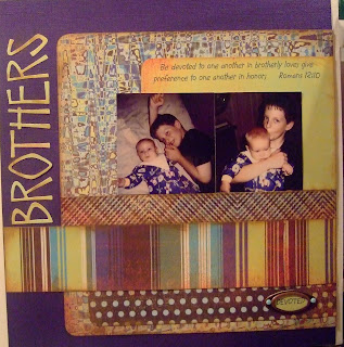 Magnificent Obsession: Brothers Scrapbook Layout