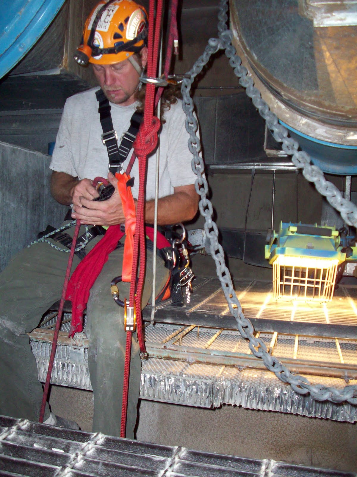 BASE Painters: High Angle Vertical Chase Duct Sealing