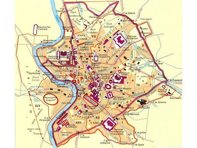 VIAJE DE ESTUDIOS ITALIA: MAPA DE LA CIUDAD DE ROMA