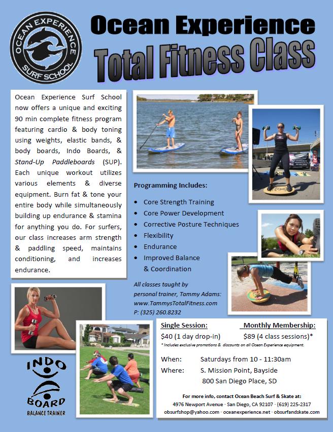 Ocean Beach Surf and Skate Blog: All New Beach Fitness Class with Ocean ...