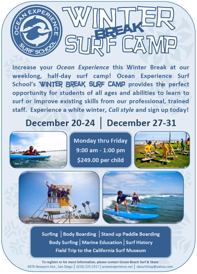 Ocean Beach Surf and Skate Blog: 2010 Winter Break Surf Camp!