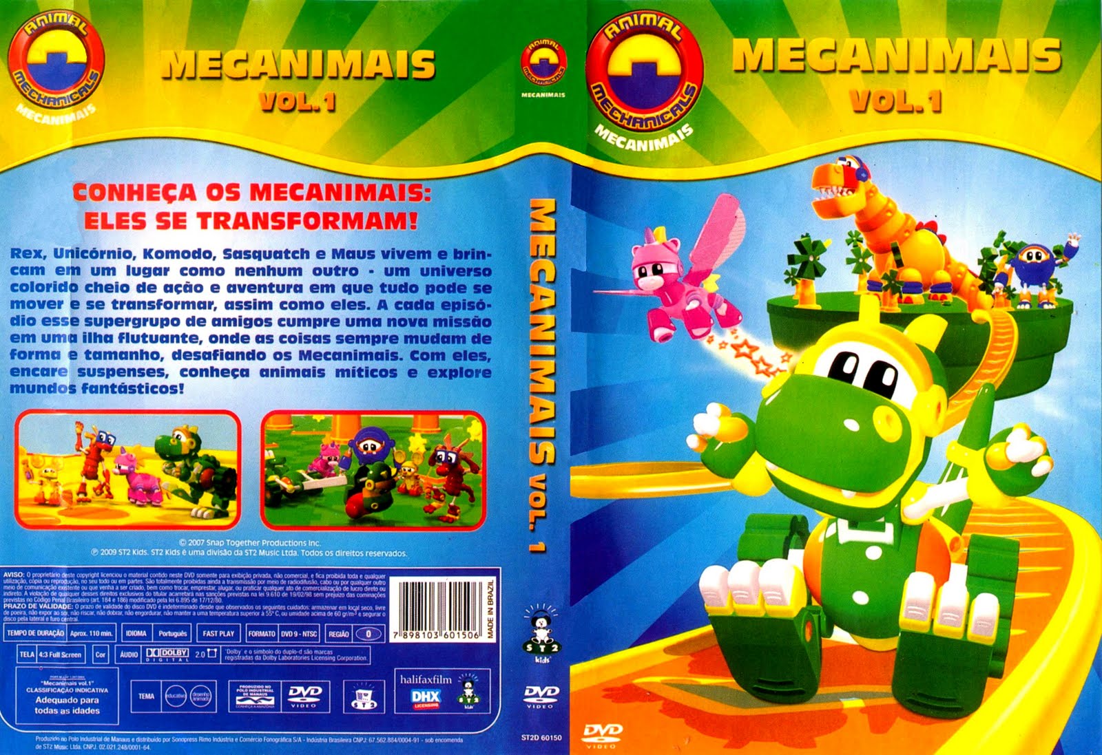 Capas Filmes Animação: Mecanimais - Volume 1