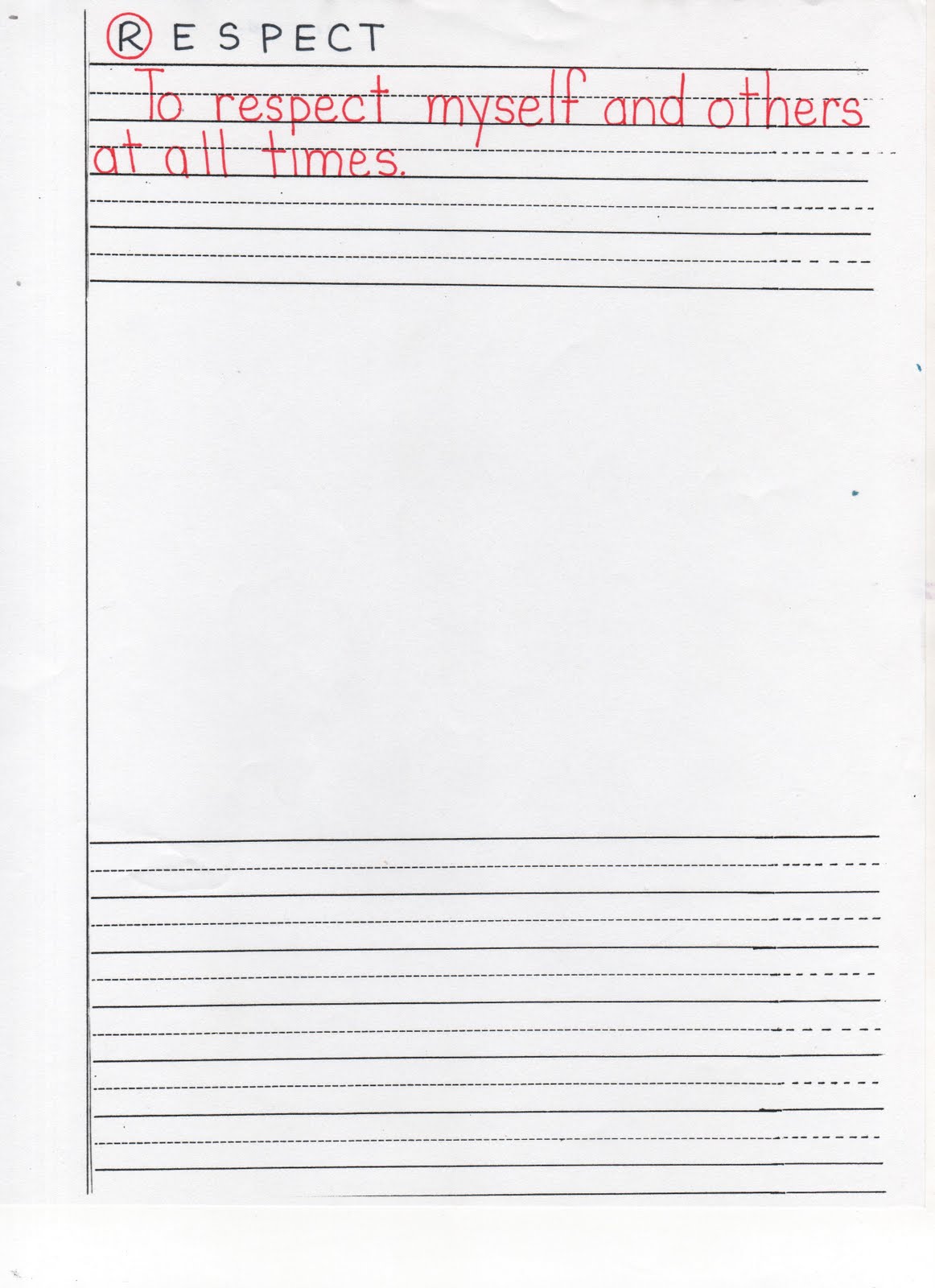 ELEMENTARY SCHOOL ENRICHMENT ACTIVITIES: RESPECT - A CHARACTER THAT COUNTS