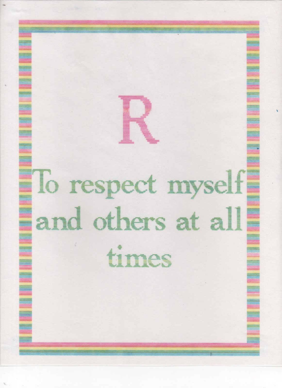 ELEMENTARY SCHOOL ENRICHMENT ACTIVITIES: RESPECT - A CHARACTER THAT COUNTS
