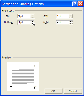 Applying Borders and Shading