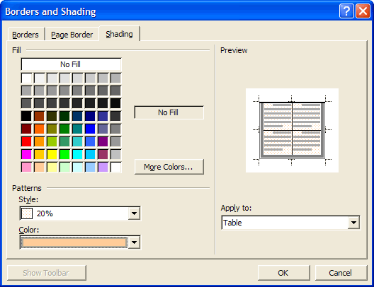Working with Tables