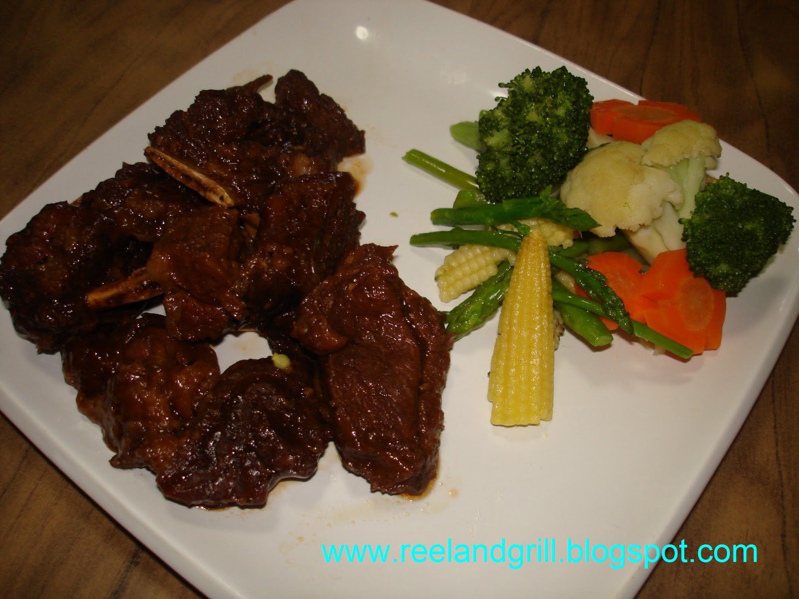 Reel and Grill: Easy Beef Spare Ribs (Short Ribs) and Steamed Veggies